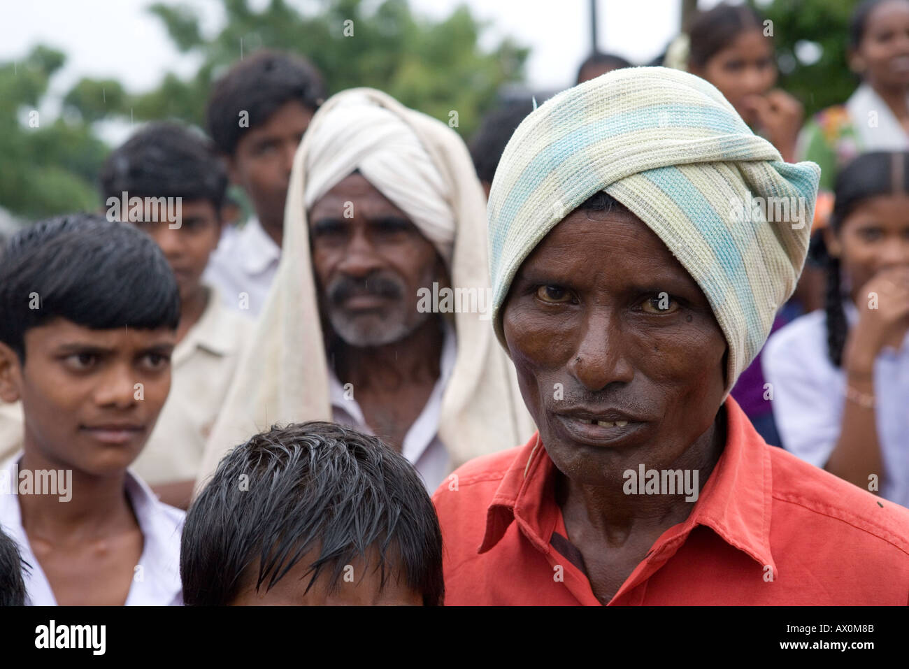 Villagers just outside of Hyderabad India Stock Photo - Alamy