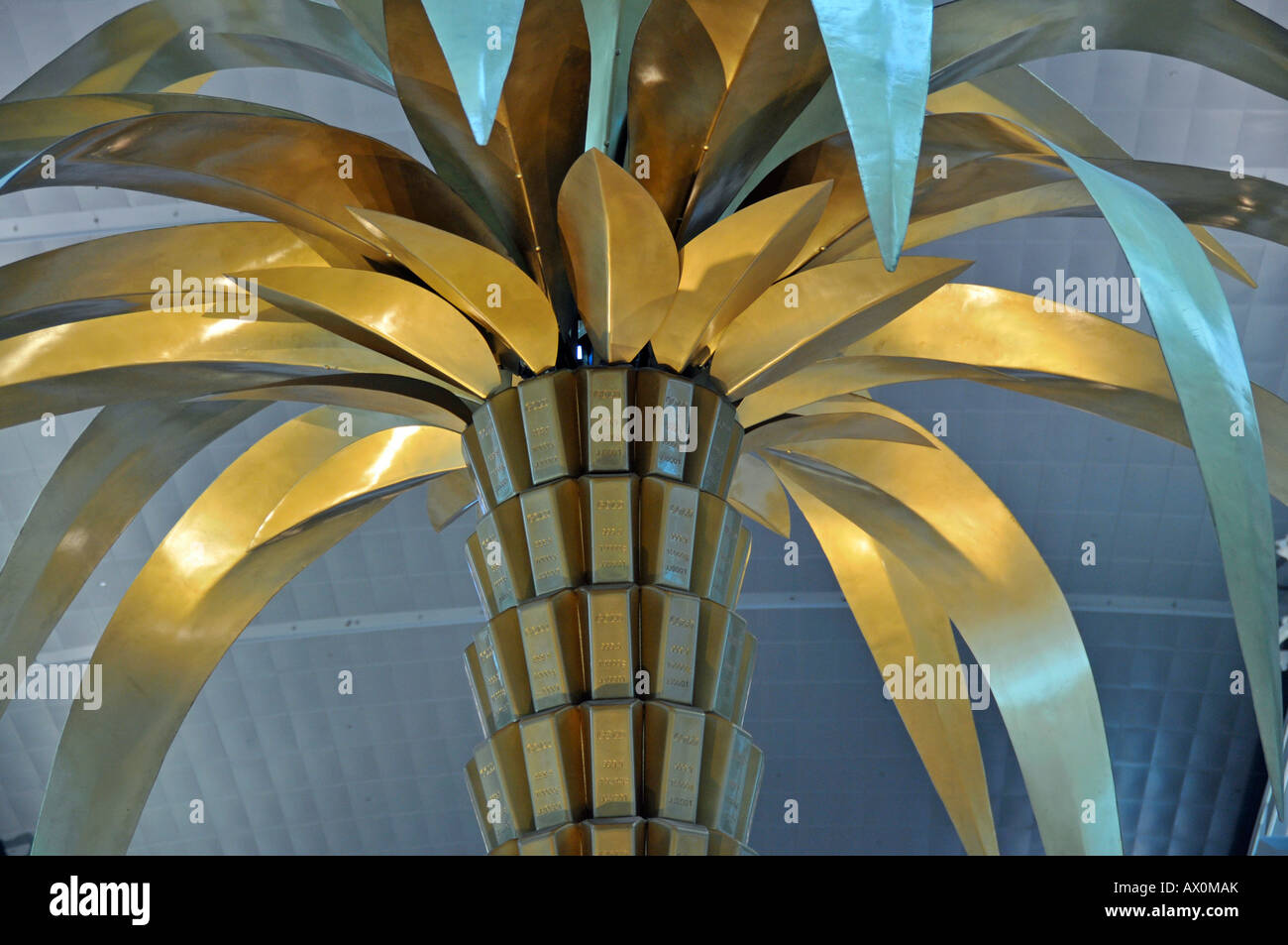 Palm tree sculpture, Sheikh Rashid Terminal, Dubai International ...