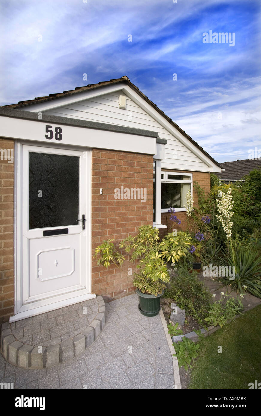 Small suburban house England Stock Photo - Alamy