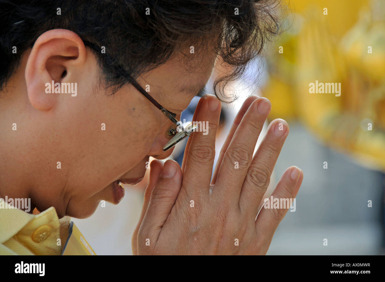 Prayer (Wai gesture), Wat Phra Kaeo Grand Palace (Temple of the Emerald ...