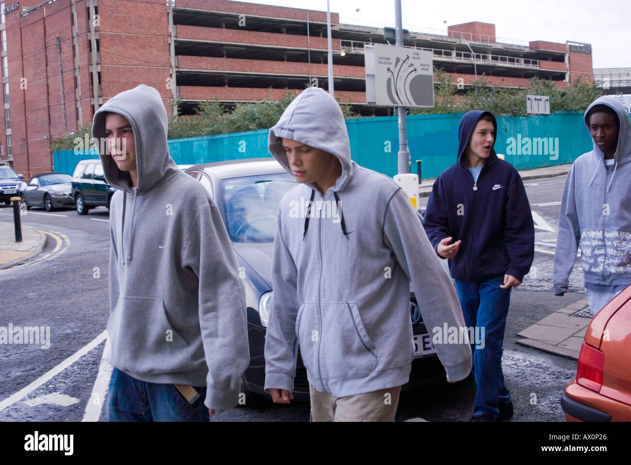 3563 Four Hoods Model released Stock Photo - Alamy