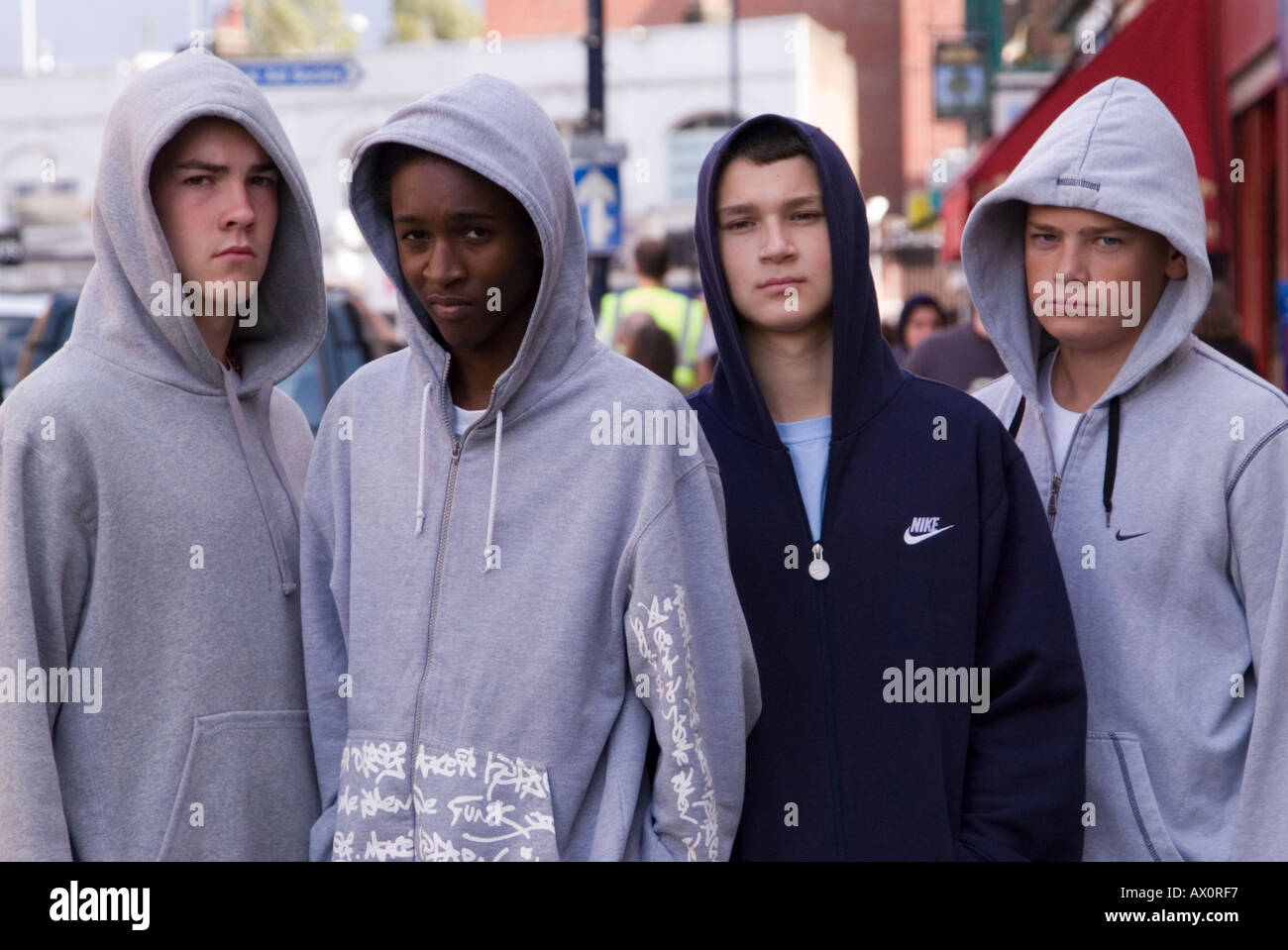Youth london hoods hi-res stock photography and images - Alamy