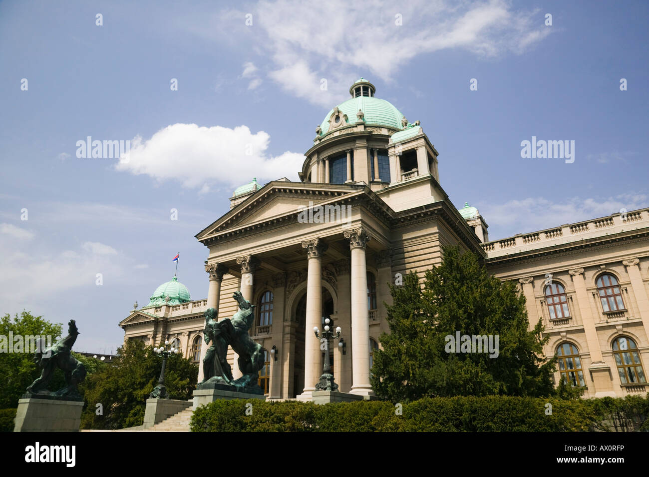 Serbia, Belgrade, Serbian Parliament Building Stock Photo - Alamy