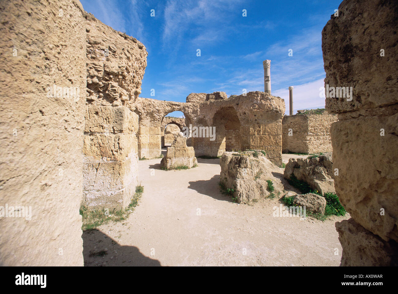 Antonine Baths, Carthage, Tunisia Stock Photo - Alamy