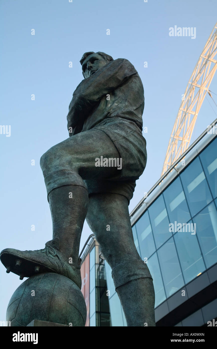 England, London, Brent, Wembley stadium, Bobby Moore Statue Stock Photo ...