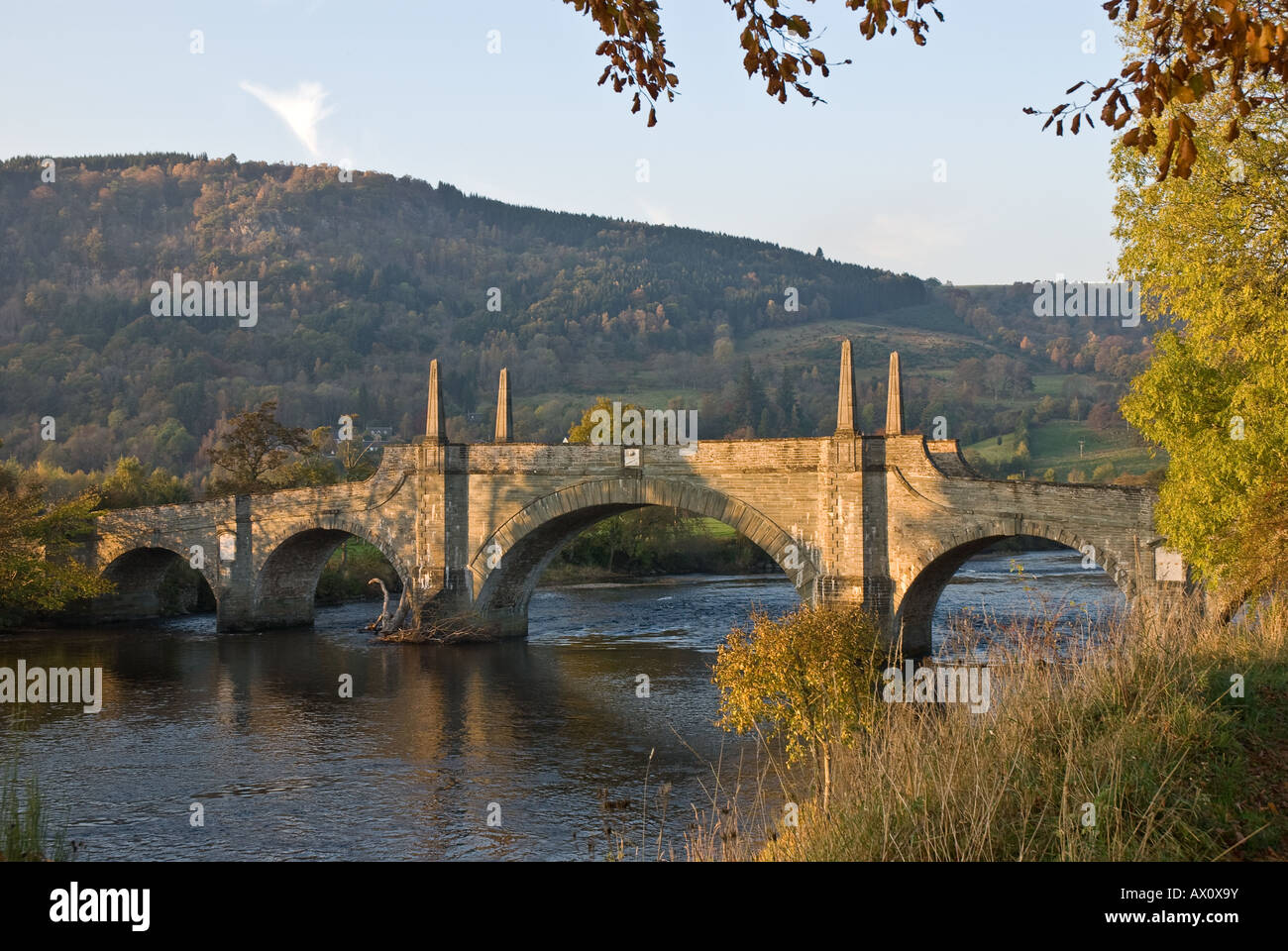 General Wade s Bridge in Autumn at Aberfeldy Scotland UK Stock Photo ...