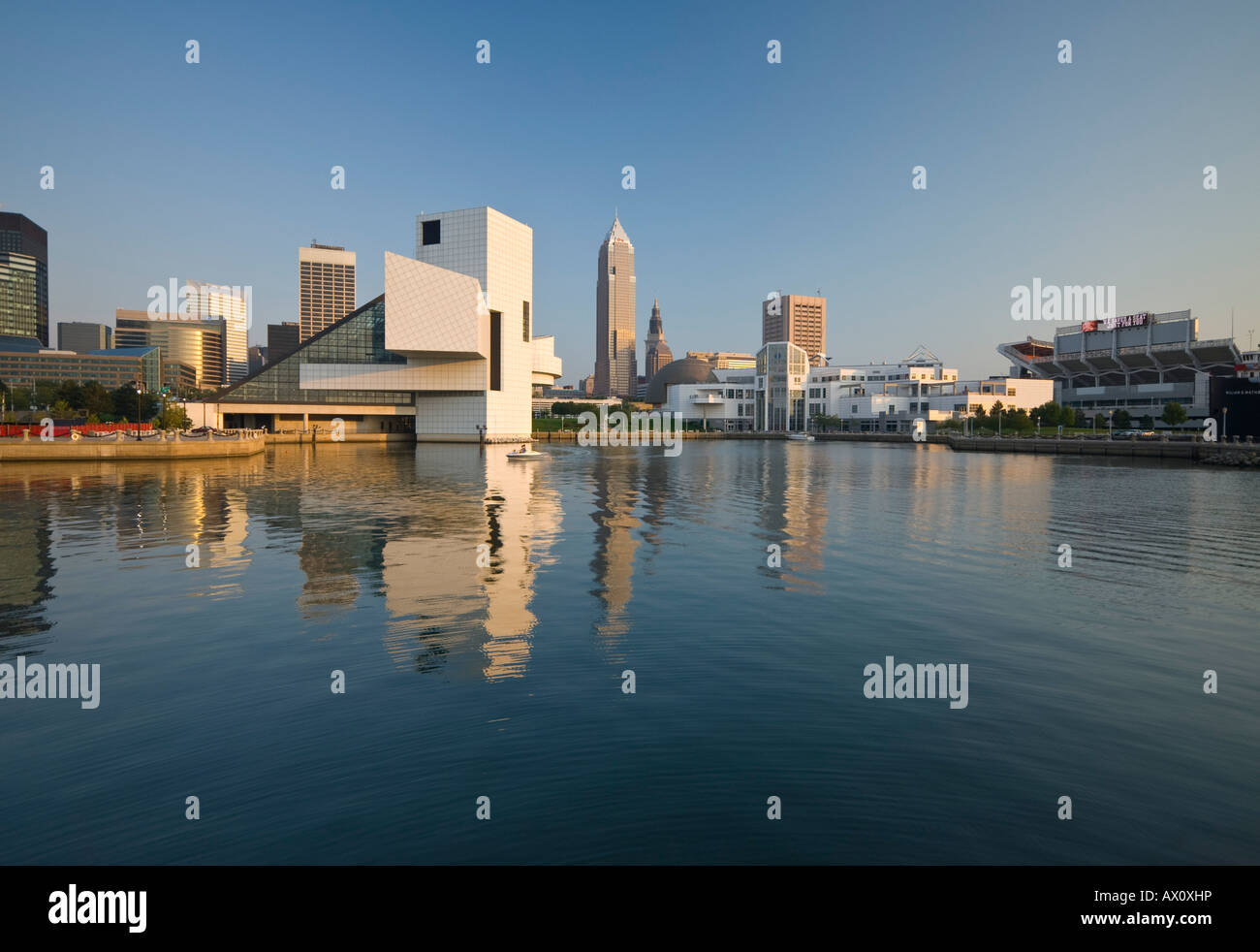 USA, Ohio, Cleveland, Rock and Roll Hall of Fame Stock Photo - Alamy