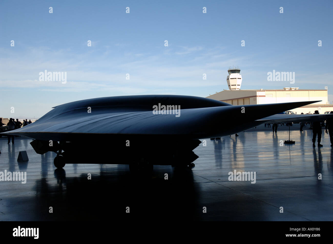 Boeing X-45 unmanned aircraft on display at Edwards Air Force Base Open ...