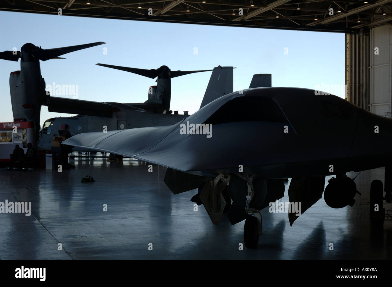 Boeing X-45 unmanned aircraft on display at Edwards Air Force Base Open ...