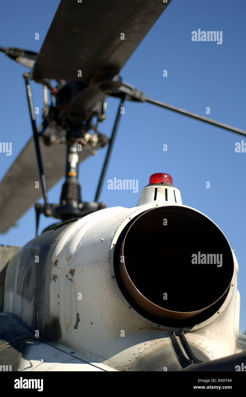 Bell UH-1 Iroquois Huey helicopter turbine at Edwards Air Force Base ...