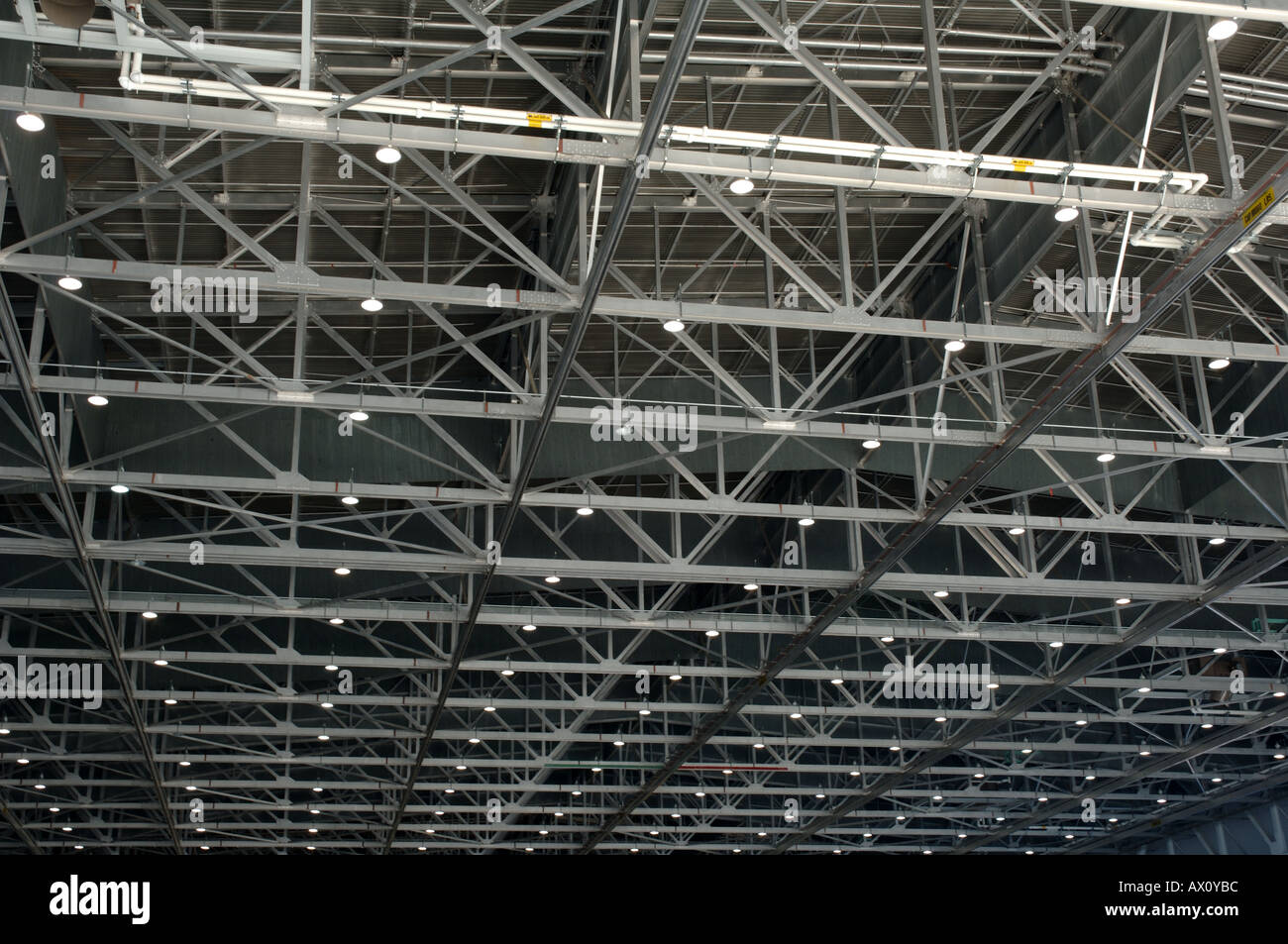 Hangar ceiling Edwards Air Force Base Open House and Air Show Stock ...
