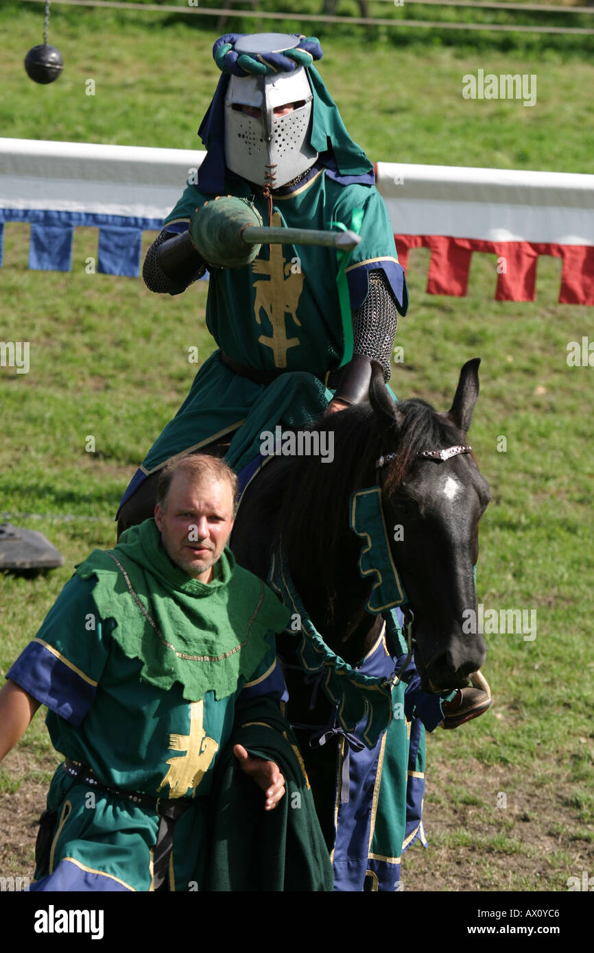 Knight in medieval games choosing among the females in the crowd in ...