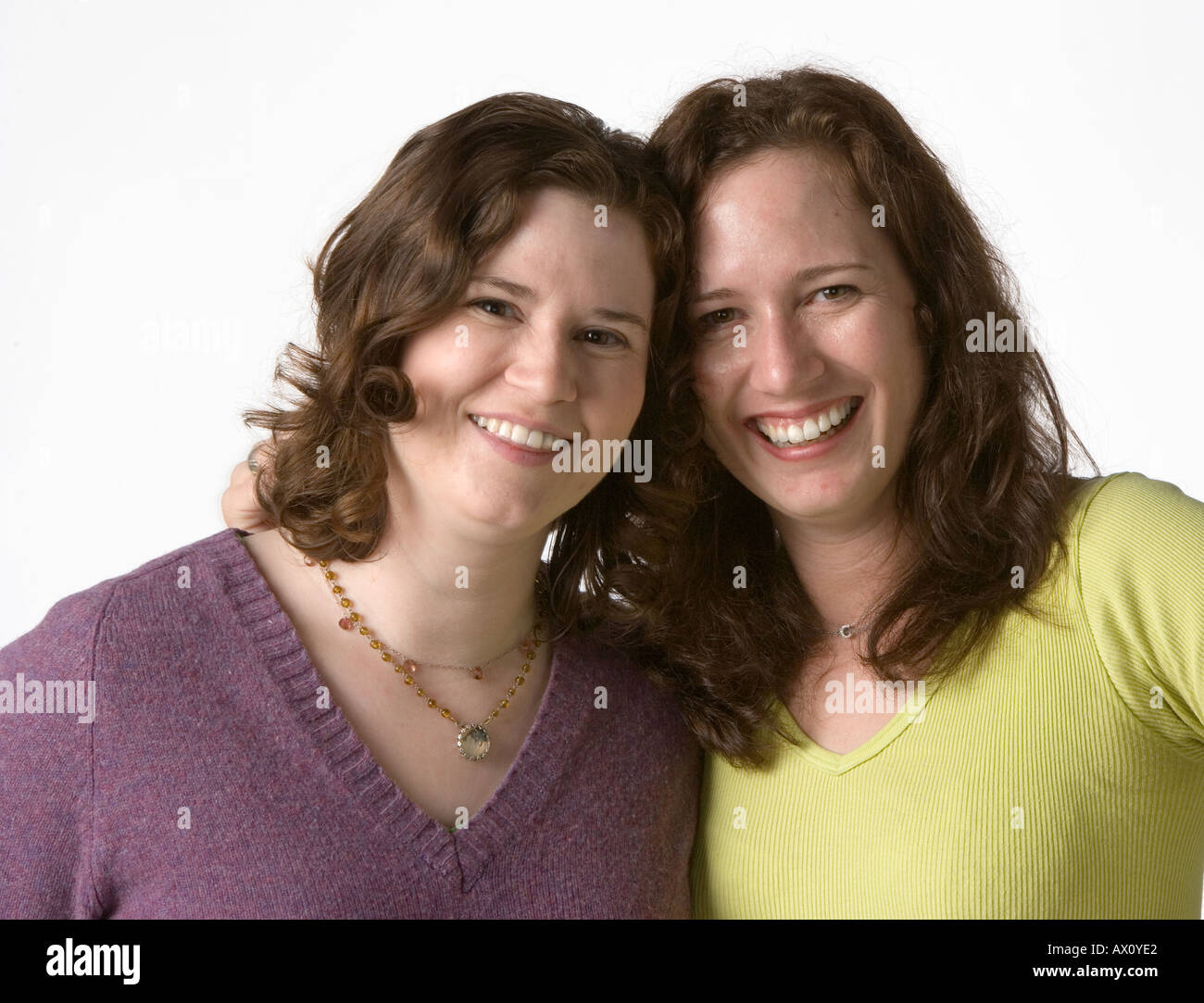 Duo portrait two white Cut Out Stock Images & Pictures - Alamy