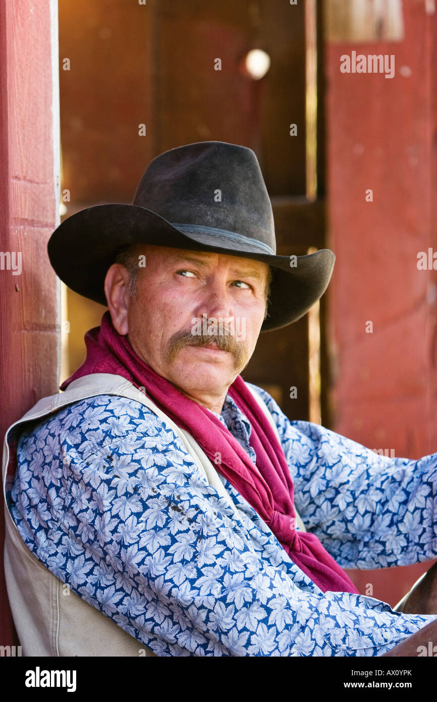 Cowboy portrait, wildwest, Oregon, USA Stock Photo - Alamy