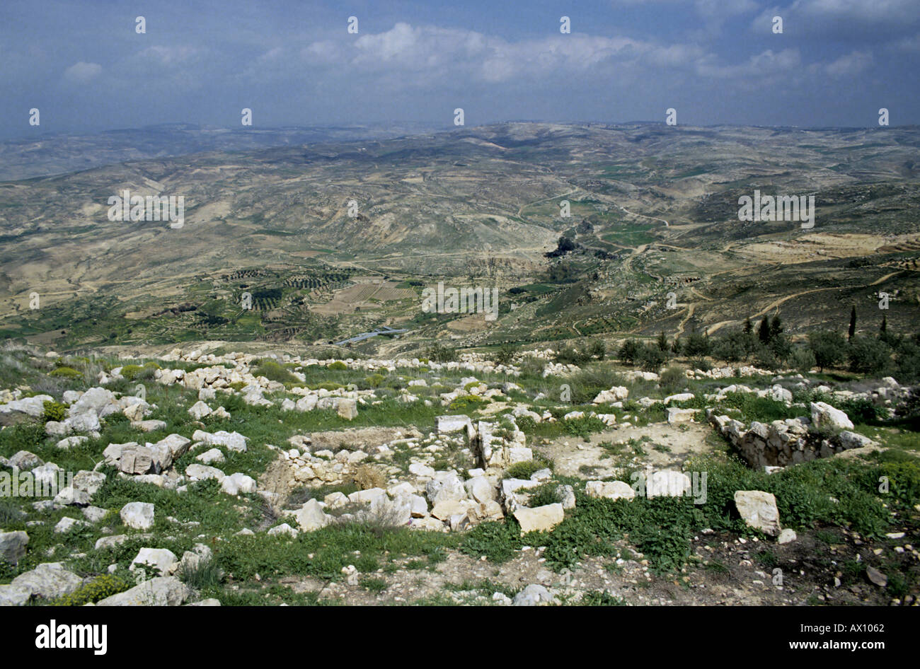 Jordan The Valley Of The Jordan River From The Mount Nebo Moses ...