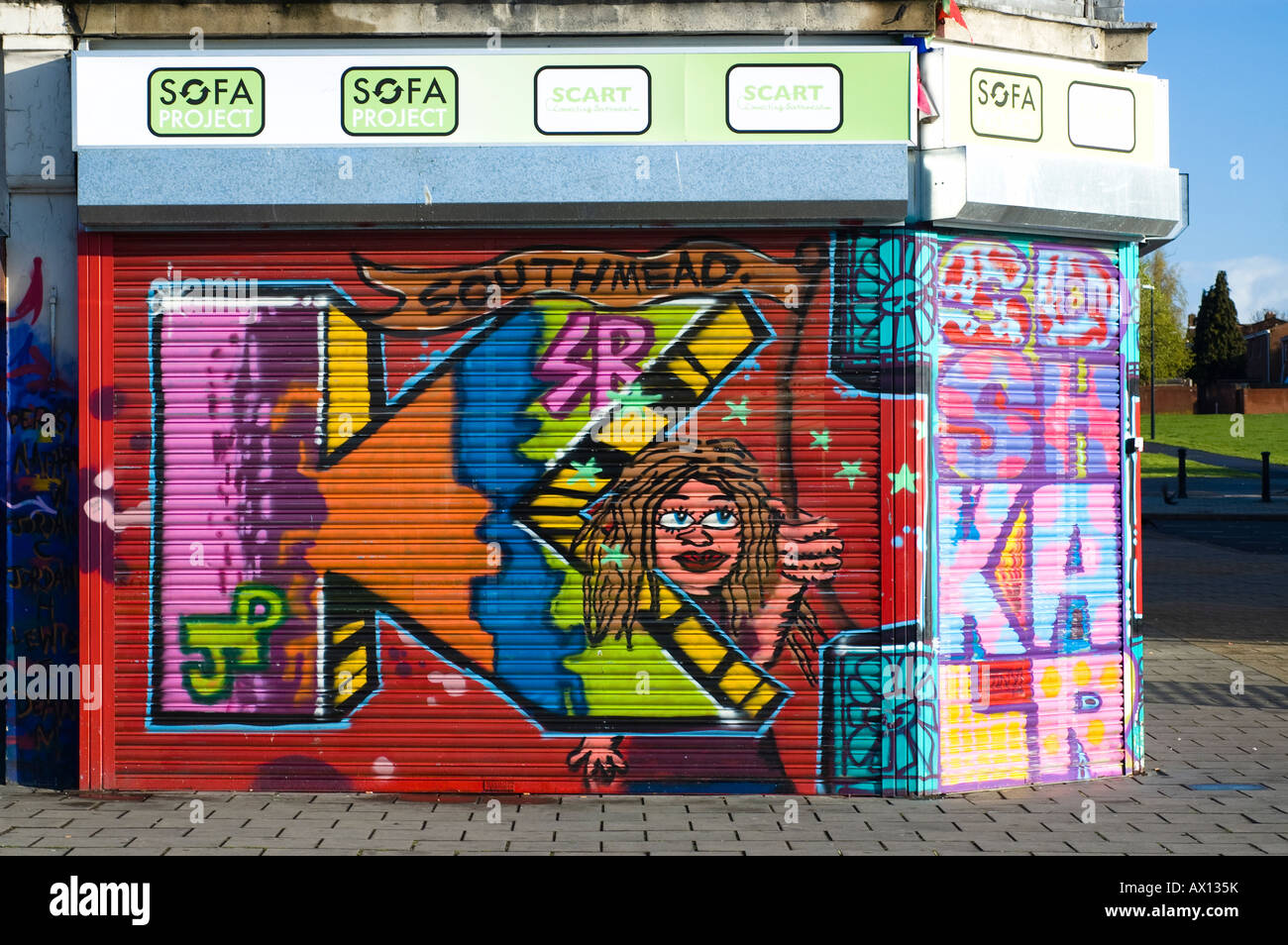 Bristol graffiti art Stock Photo - Alamy