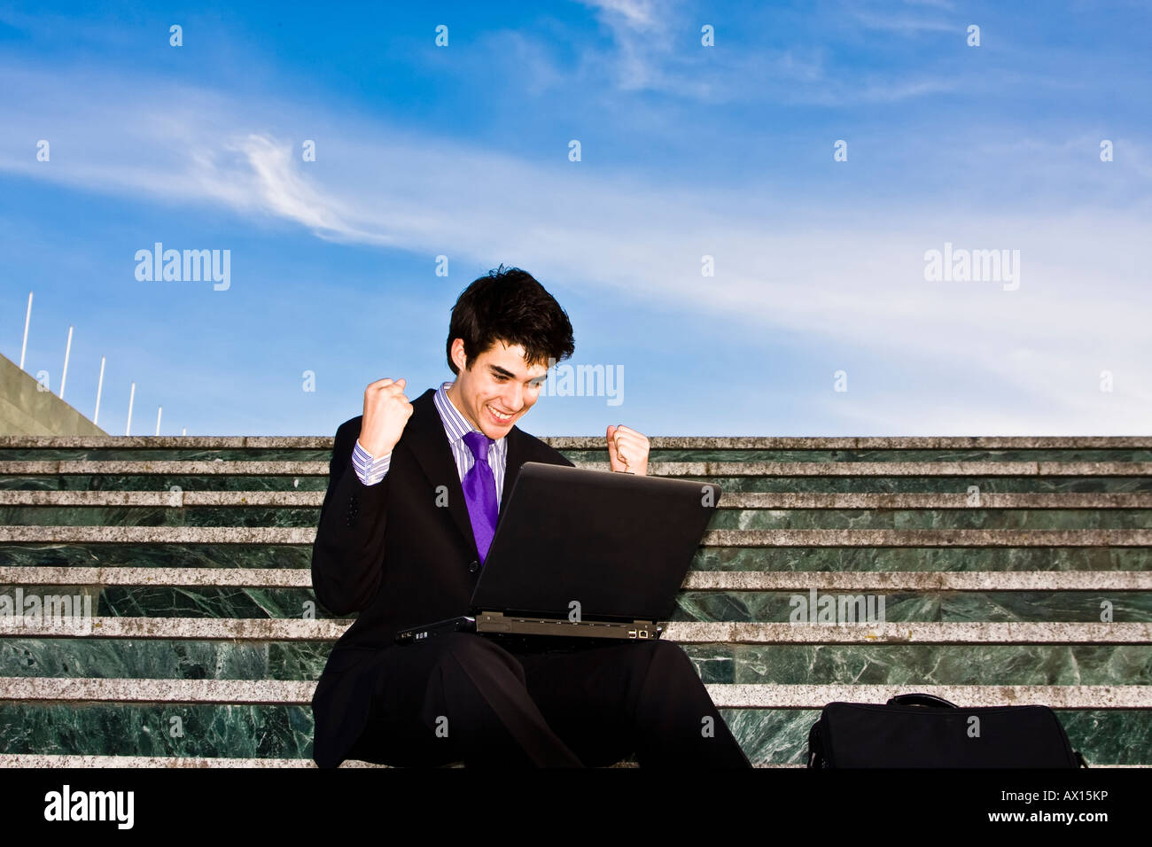 Businessman portrait expressing success Stock Photo - Alamy