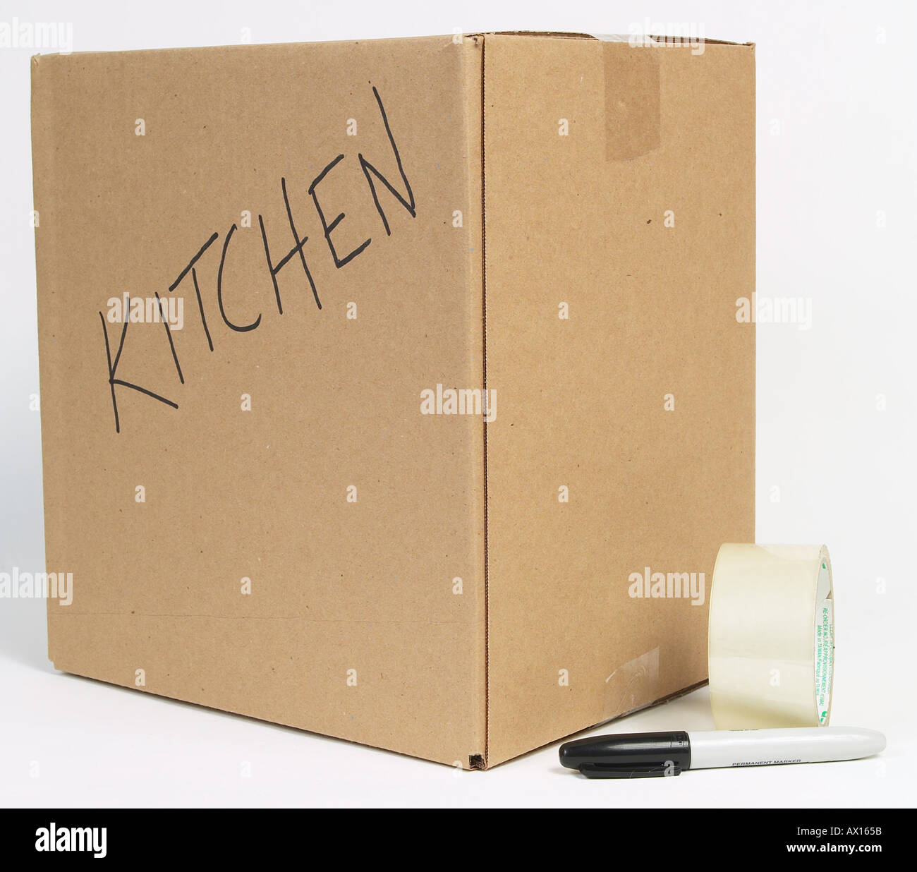 Cardboard Box BE 3 Stock Photo - Alamy