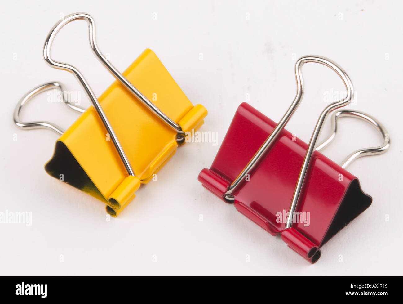 Fold Back binder Clips BE Stock Photo - Alamy
