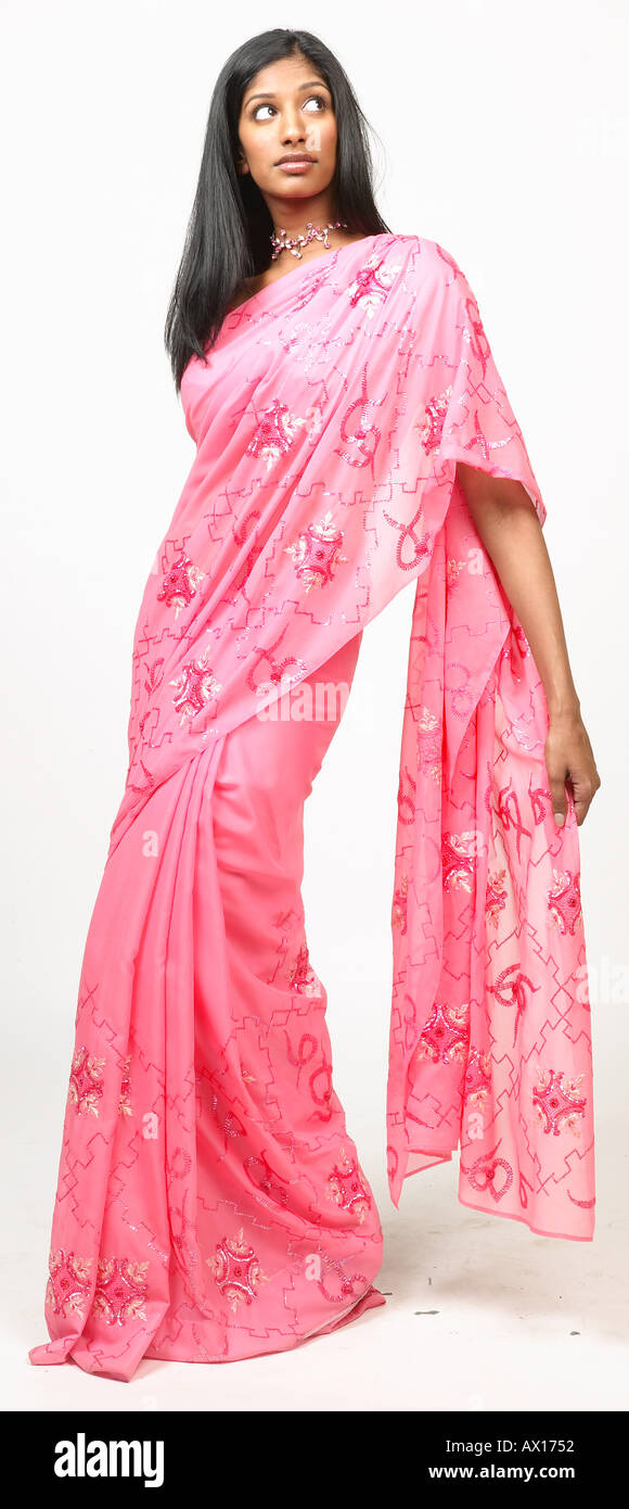 Female sari Cut Out Stock Images & Pictures - Alamy