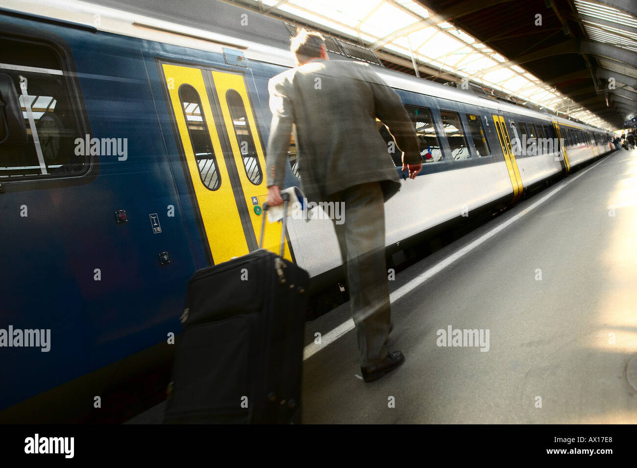 Man on platform hi-res stock photography and images - Alamy