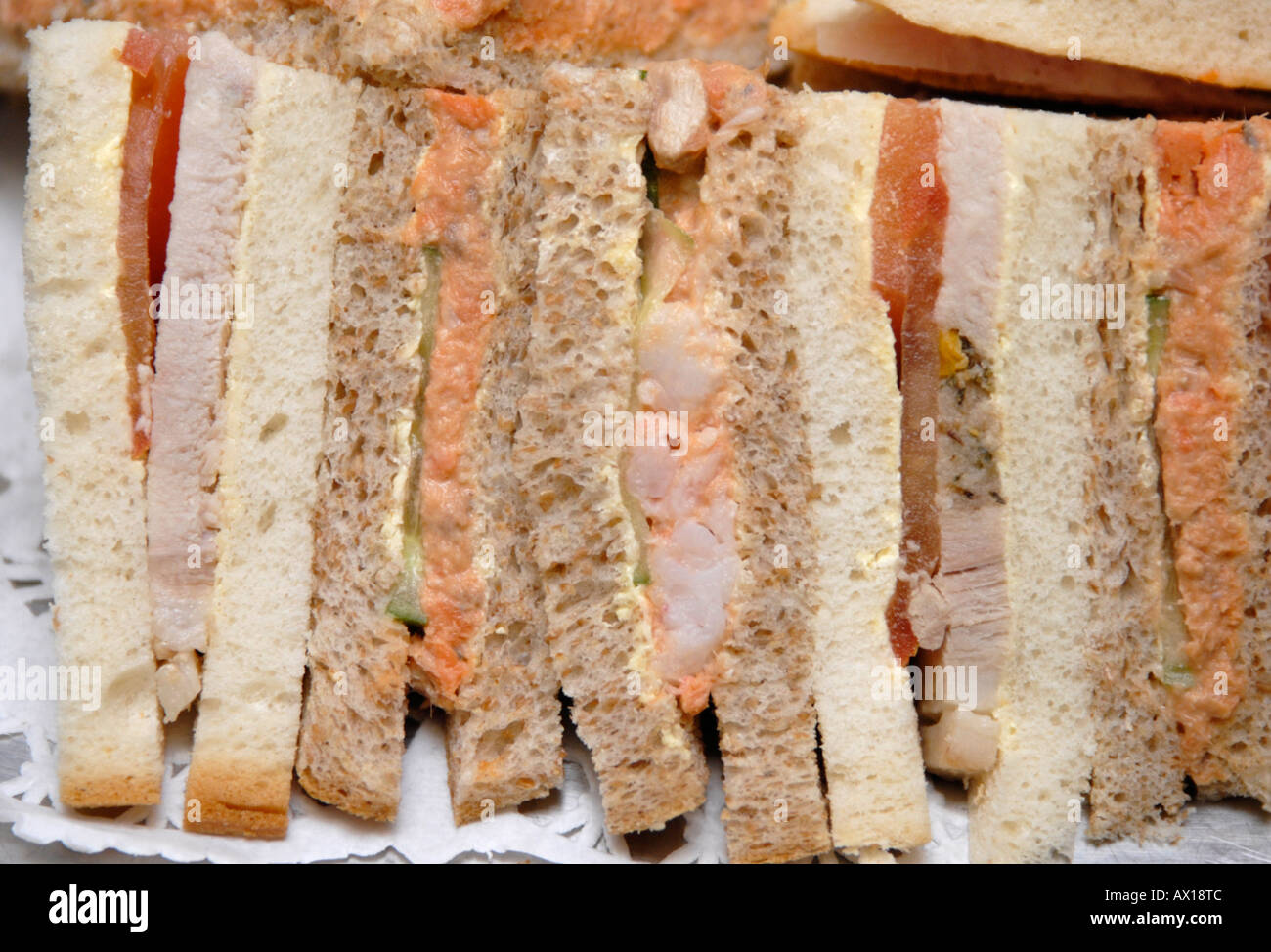 Sandwiches on a buffet table Stock Photo - Alamy