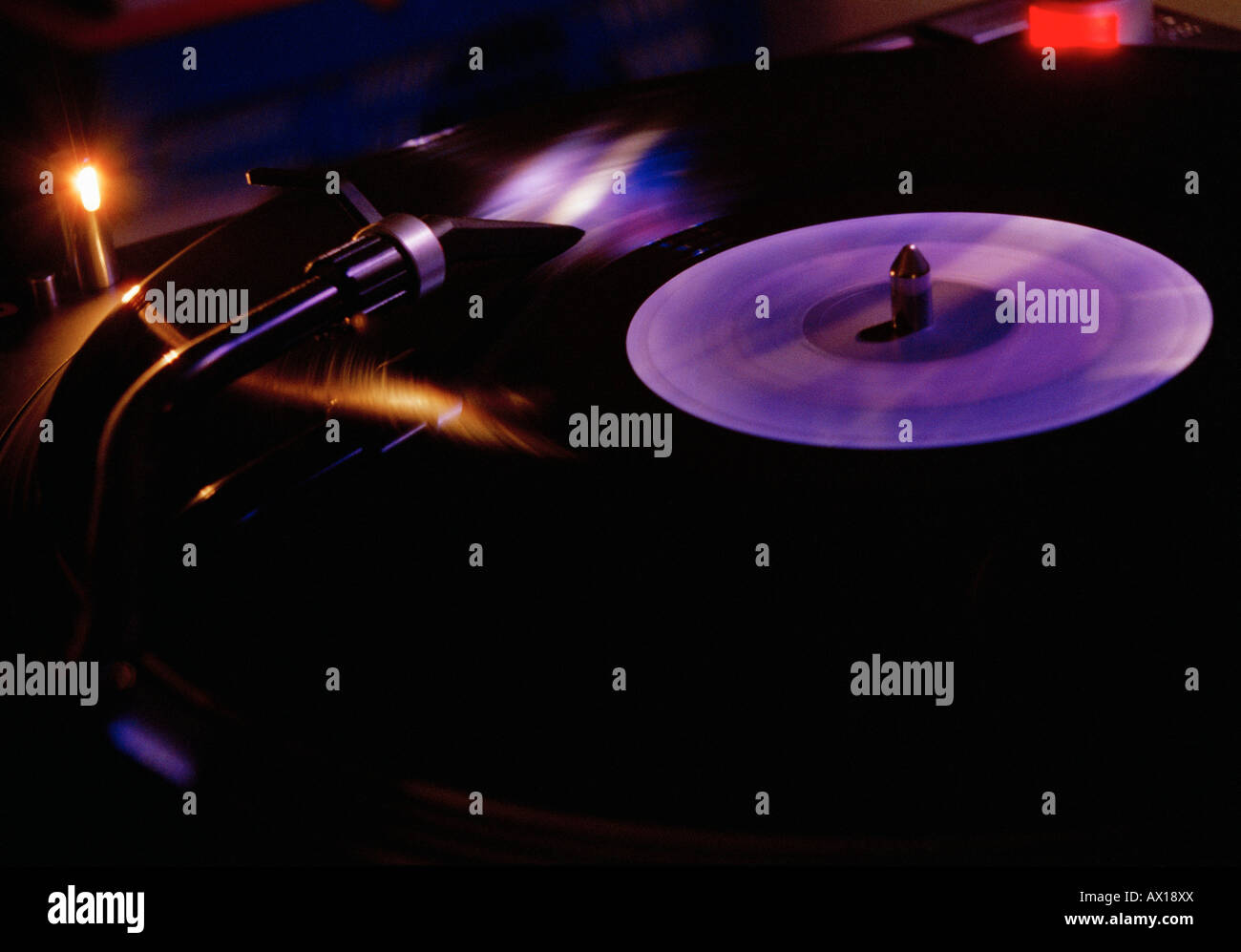 A record playing on a record player Stock Photo - Alamy