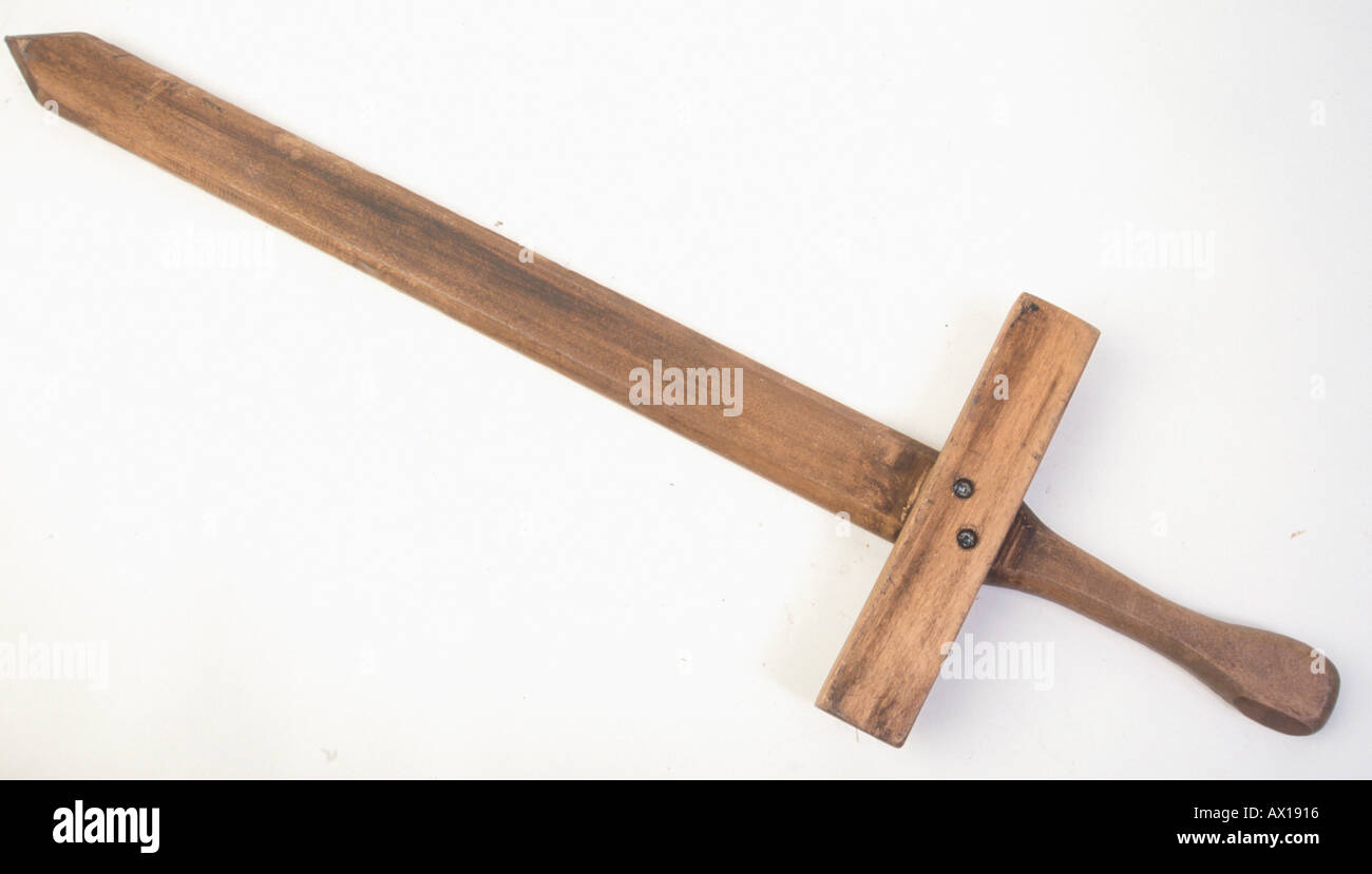 Carved wooden sword hi-res stock photography and images - Alamy