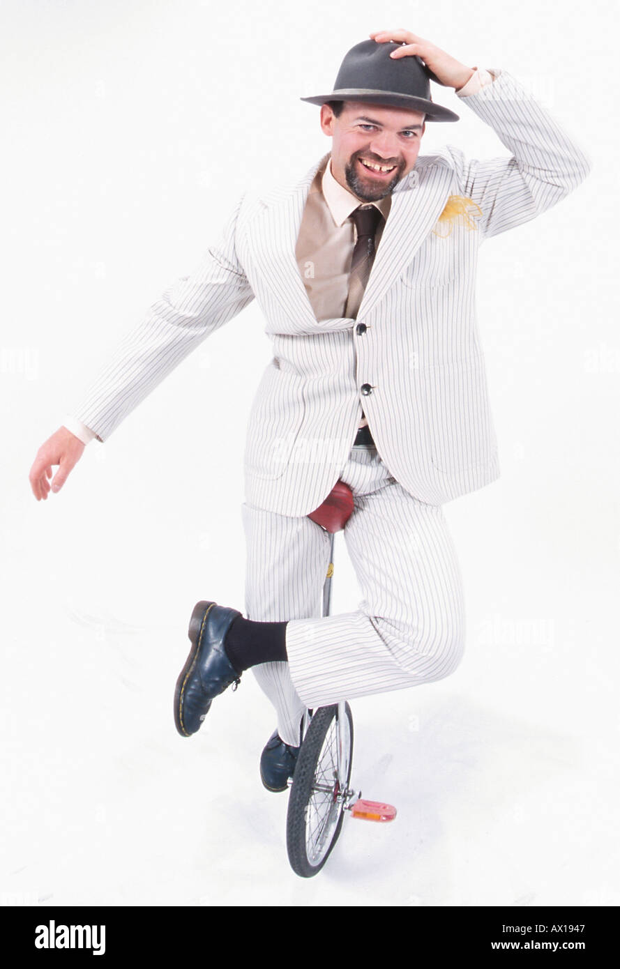 Circus juggler man unicycle hi-res stock photography and images - Alamy