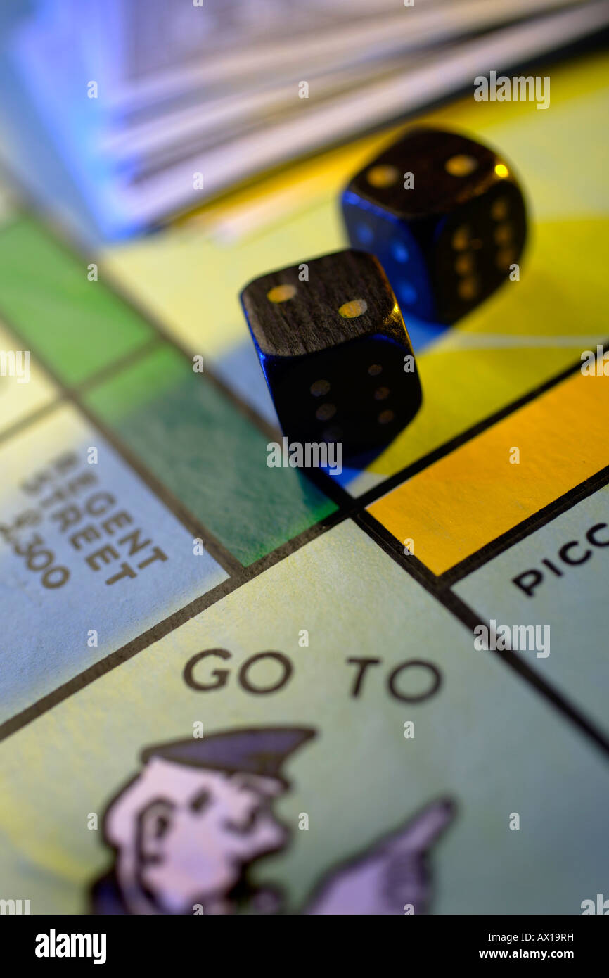 Monopoly Board Game, close up Stock Photo - Alamy