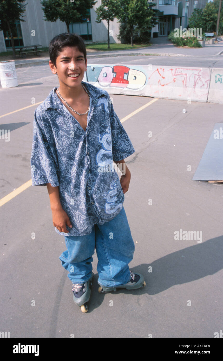 Boy with roller skates 0023 Stock Photo - Alamy