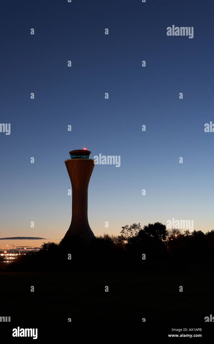 AIR TRAFFIC CONTROL TOWER, EDINBURGH, UK Stock Photo - Alamy