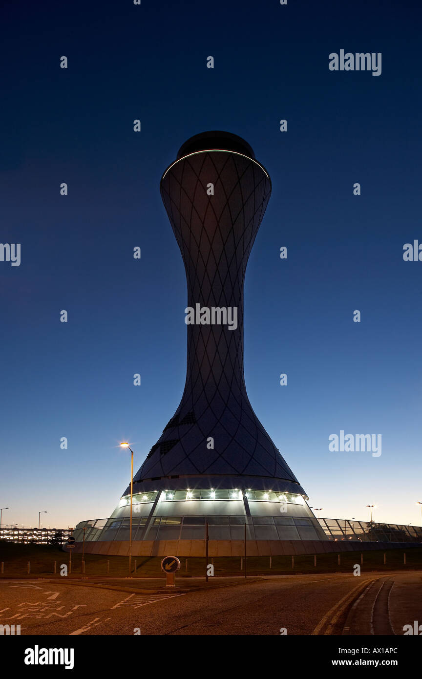 AIR TRAFFIC CONTROL TOWER, EDINBURGH, UK Stock Photo - Alamy