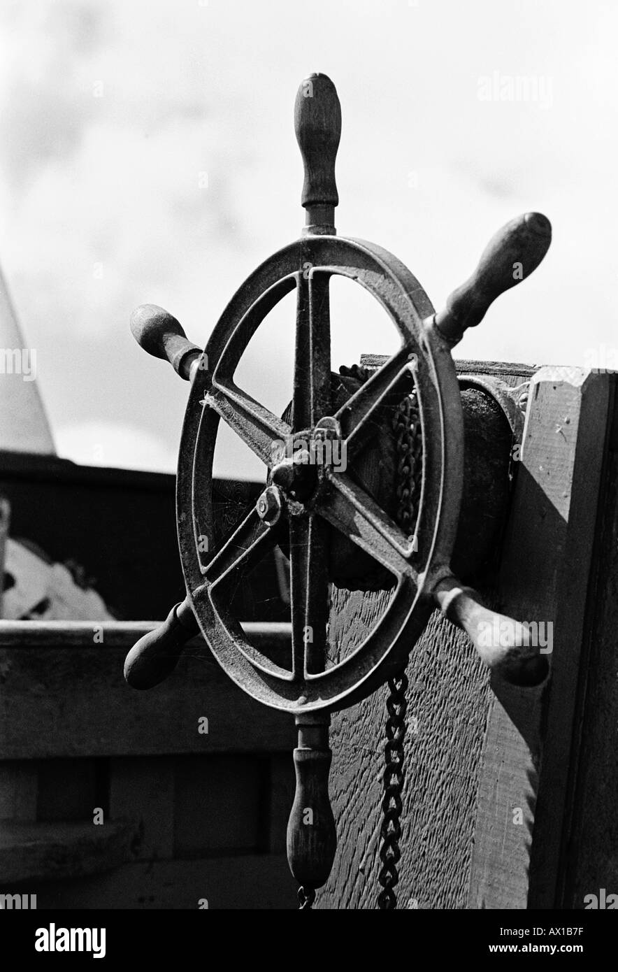At helm Black and White Stock Photos & Images - Alamy