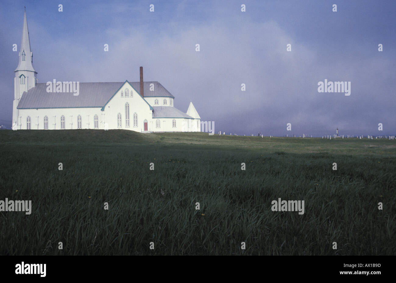 White church field hi-res stock photography and images - Alamy