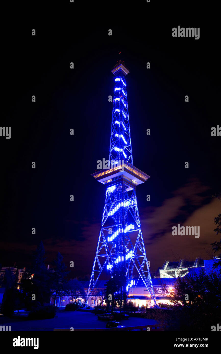 Radio tower night hi-res stock photography and images - Alamy