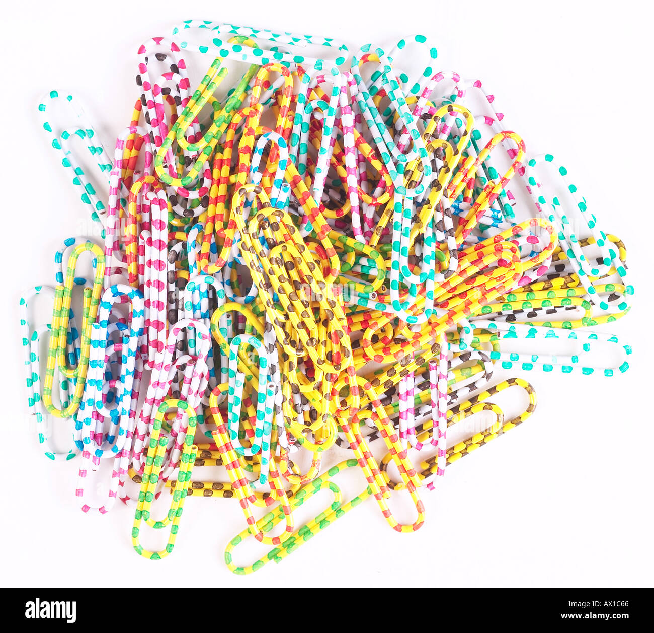 Colorful paperclips L1 Stock Photo - Alamy