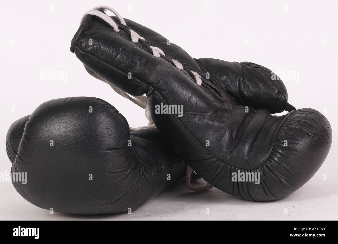 Black boxing gloves 2 Stock Photo - Alamy