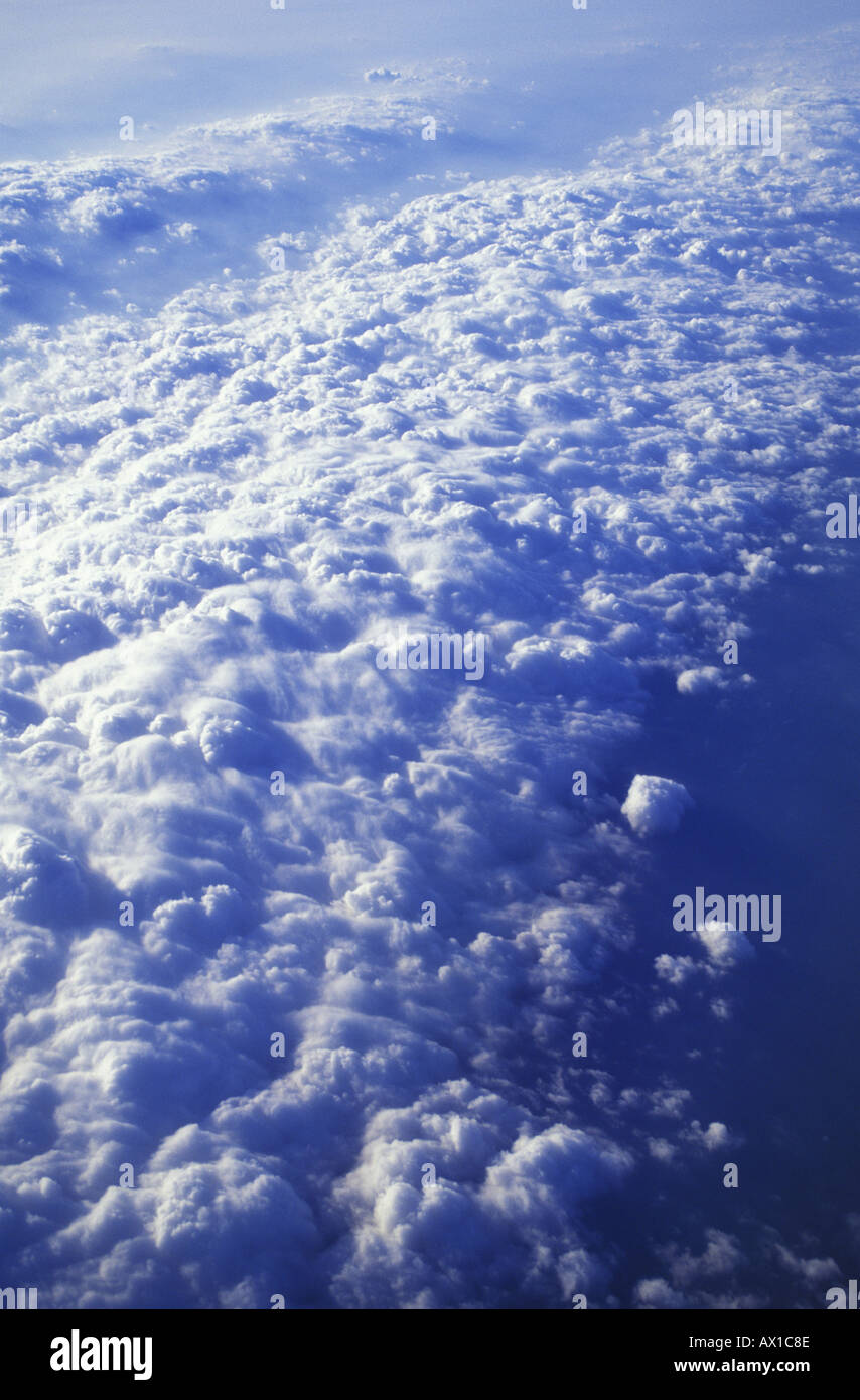 Clouds layered from 35 000 feet from aircraft Stock Photo - Alamy