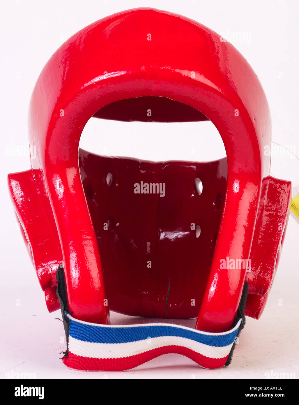 Red boxing helmet Stock Photo - Alamy