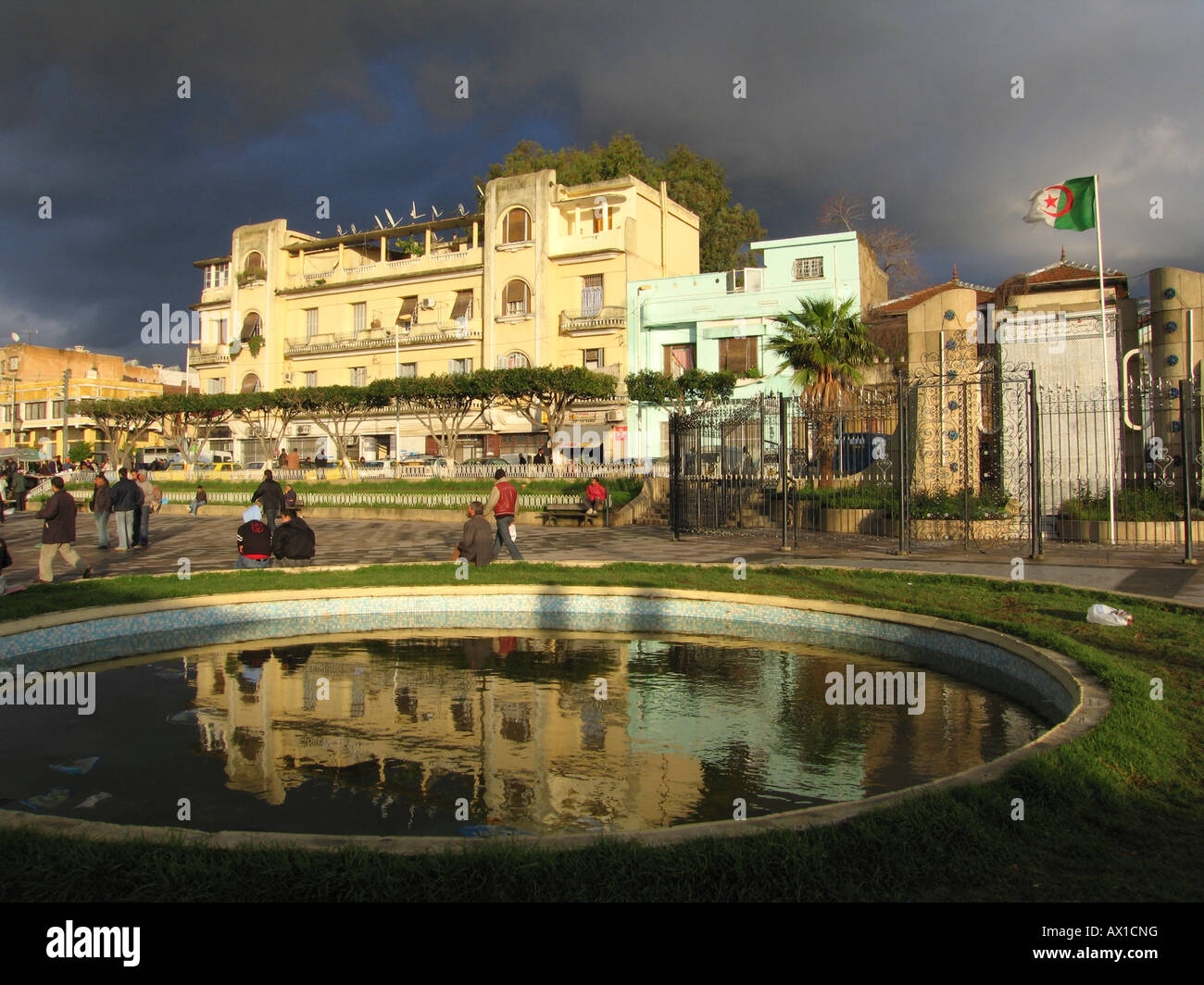 Place de la Liberté at evening, Blida, Algeria Stock Photo - Alamy