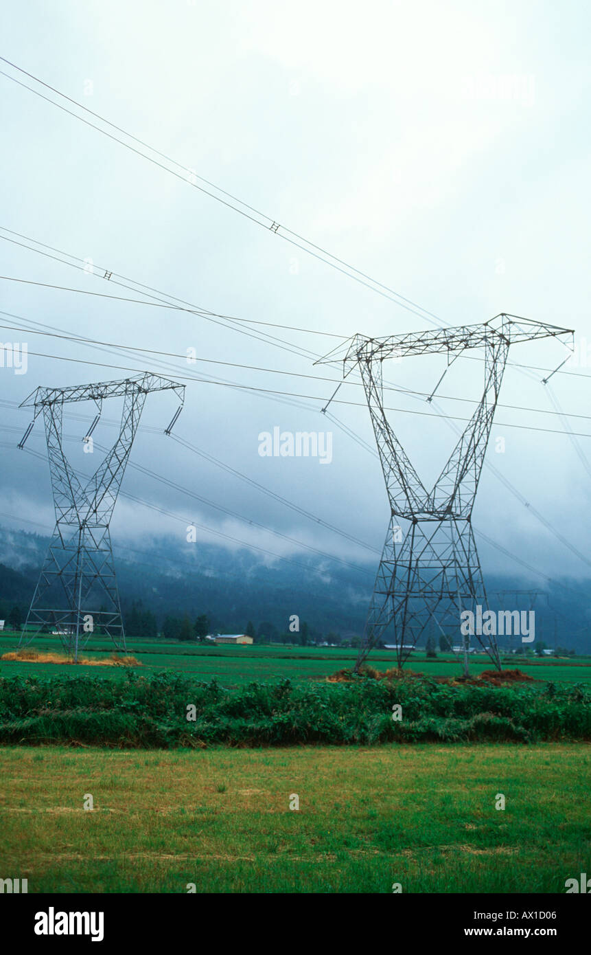 Hydro lines british columbia hi-res stock photography and images - Alamy