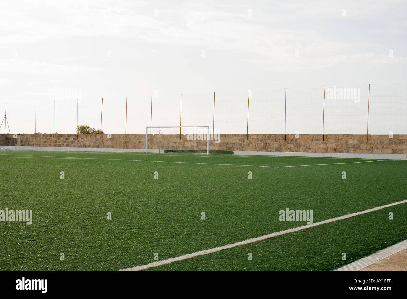 An empty football field Stock Photo - Alamy