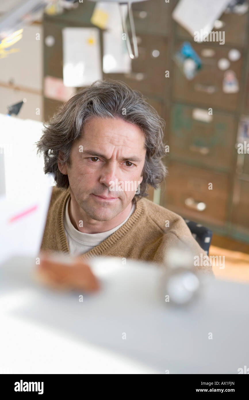 A man working in his study Stock Photo - Alamy A man working in his study Stock Photo - Alamy