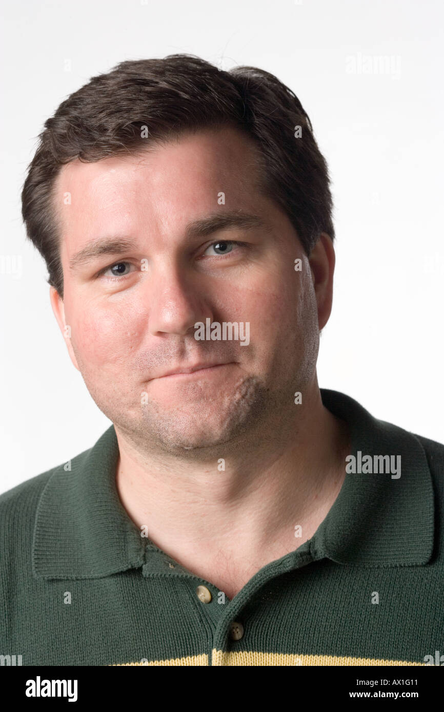 Portrait Caucasian man Stock Photo - Alamy