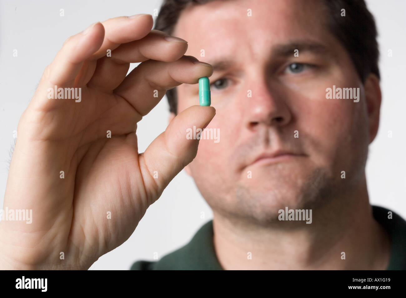 Hand male caucasian hold holding pill medicine prescription hi-res ...