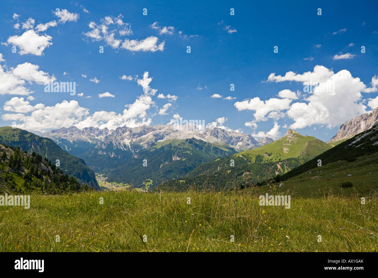 Pordoi pass, Dolomite Alps, Dolomites, South Tyrol, Italy, Europe Stock ...