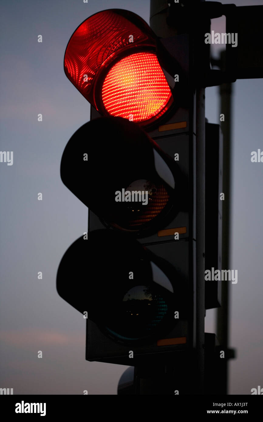 A red traffic light Stock Photo - Alamy