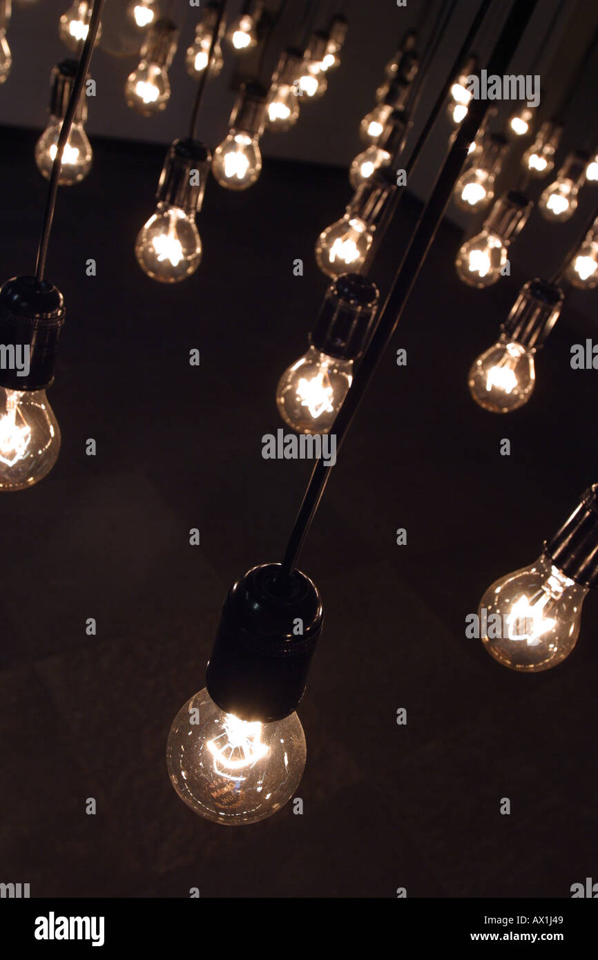 Electricity power consumption light bulbs Stock Photo - Alamy
