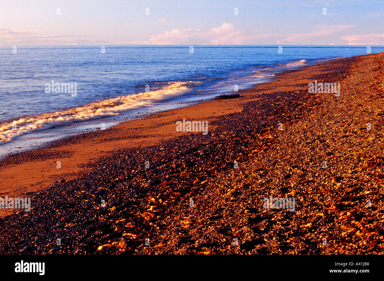 Cook Inlet coastline Ninilchik State Recreation Area Alaska U S A Stock ...